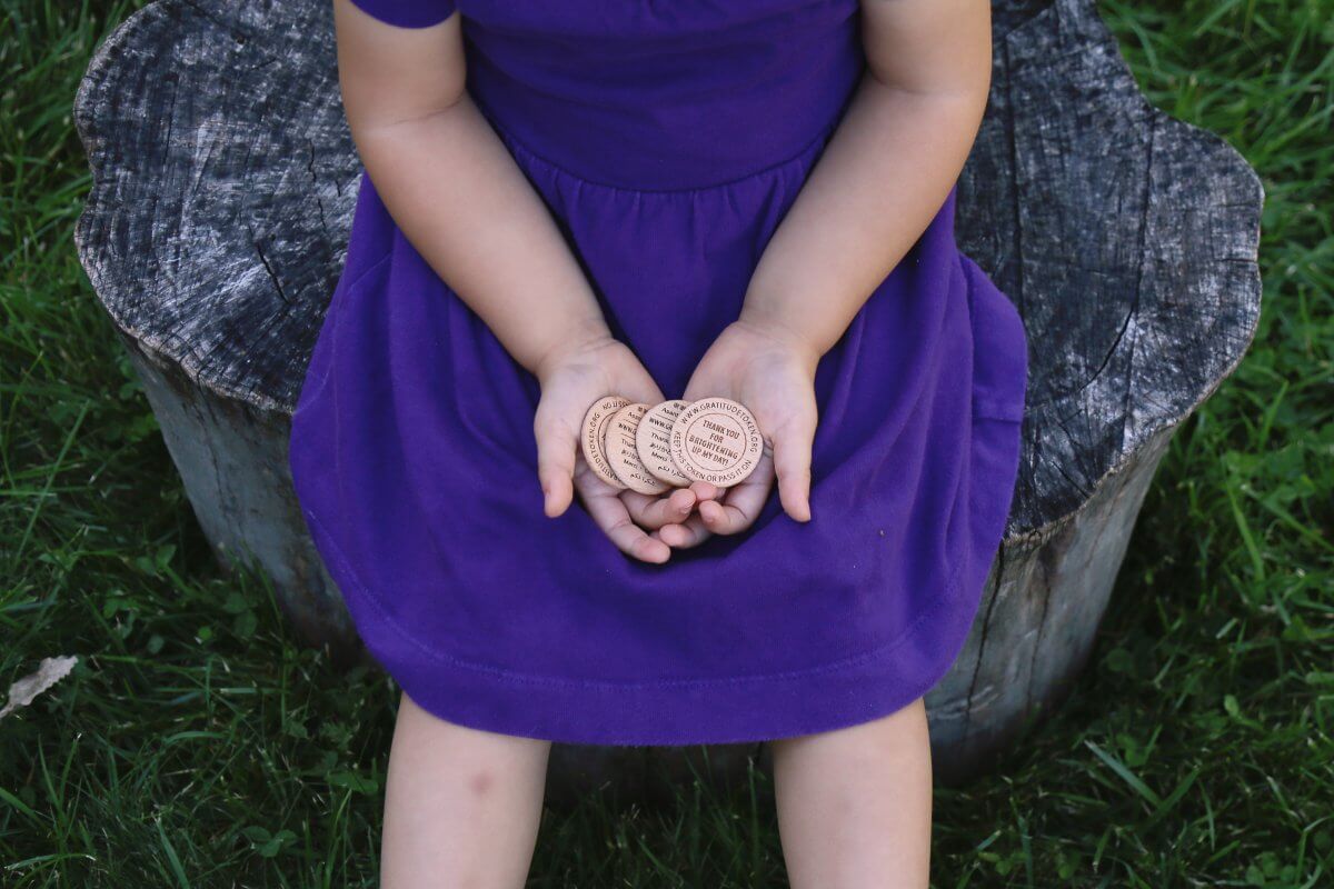 1 Wooden Gratitude Token - Gratitude Token
