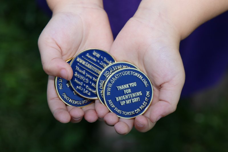 1 Metal Gratitude Token - Gratitude Token