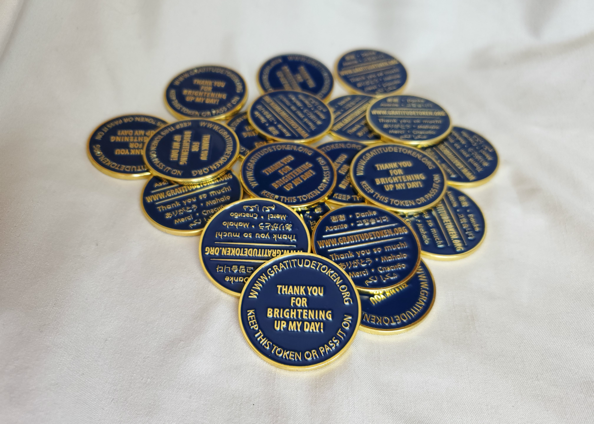 20 + 4 FREE Metal Gratitude Tokens - Gratitude Token