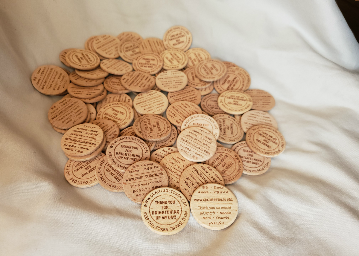 50 Wood Gratitude Tokens - Gratitude Token