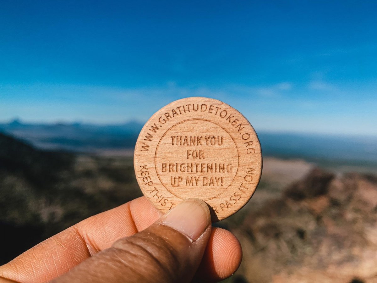 1 Wooden Gratitude Token - Gratitude Token